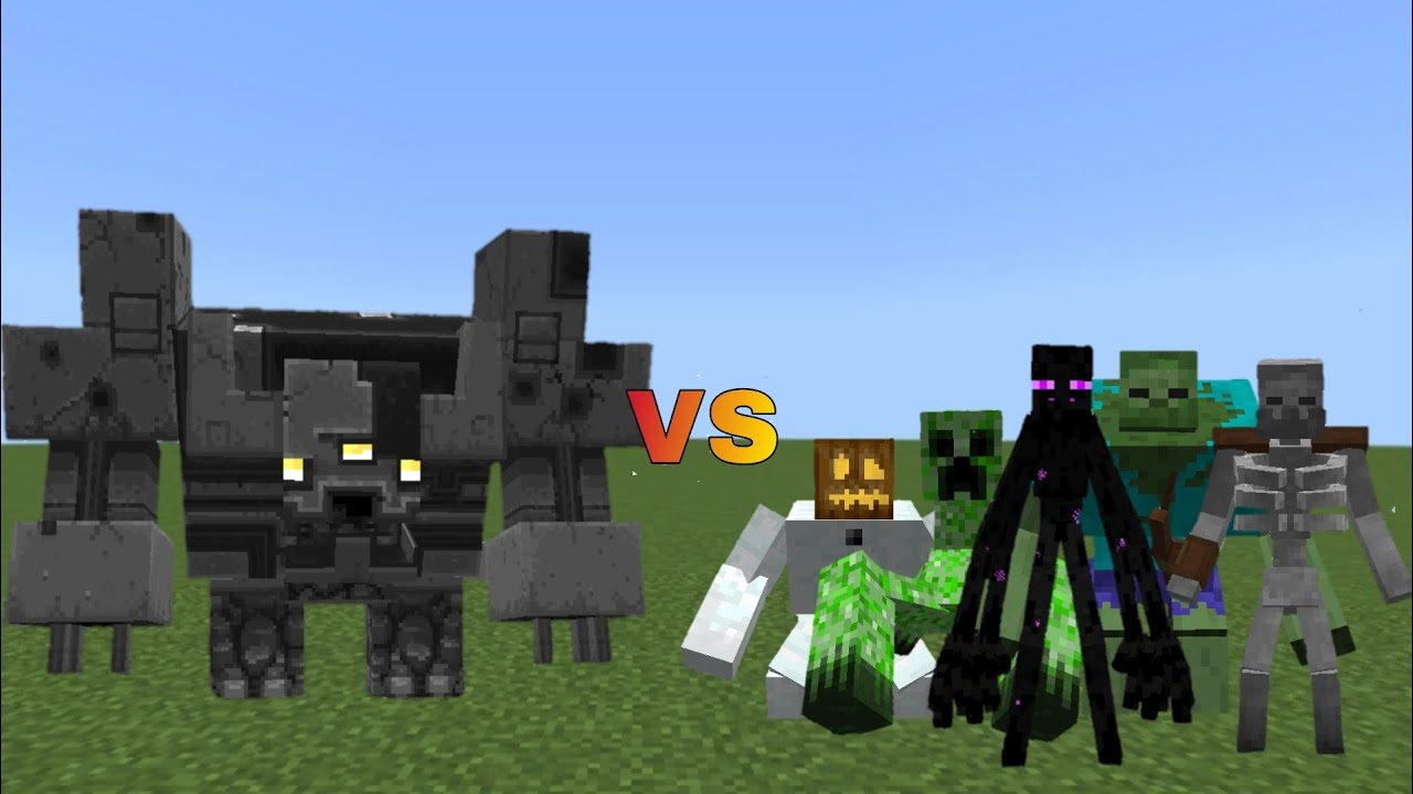 Redstone Monstrosity vs Mutant Monsters - Minecraft Mob Battle - YouTube