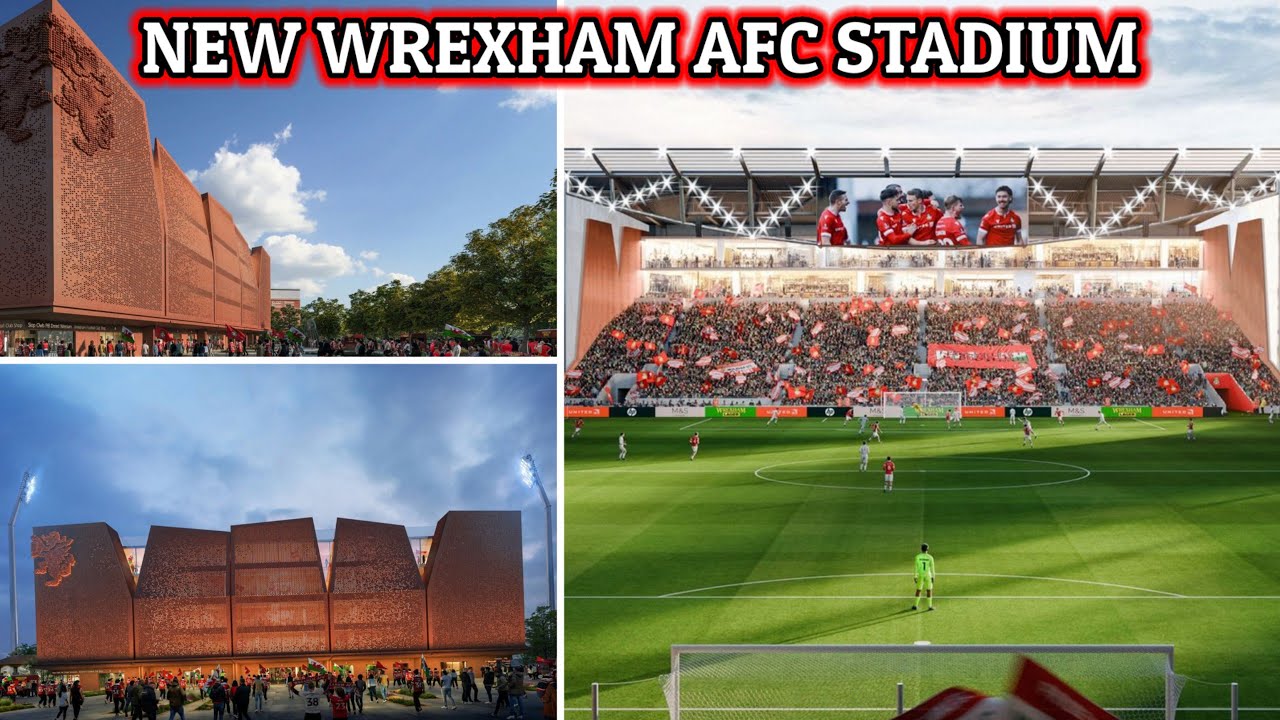 WOW AMAZING! New Wrexham AFC Stadium Update! Redevelopment of New Kop ...