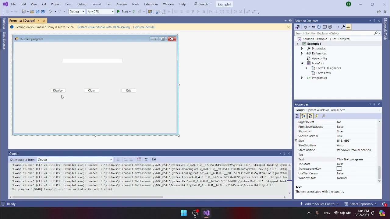 Lập trình Winform C# cơ bản (Phần 1) : Tạo Project cơ bản. - YouTube