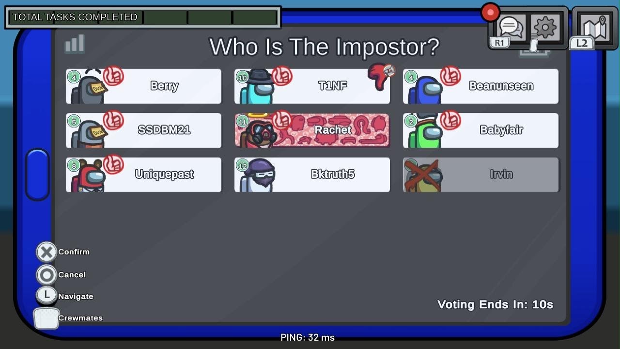 Among Us first L to imp - YouTube