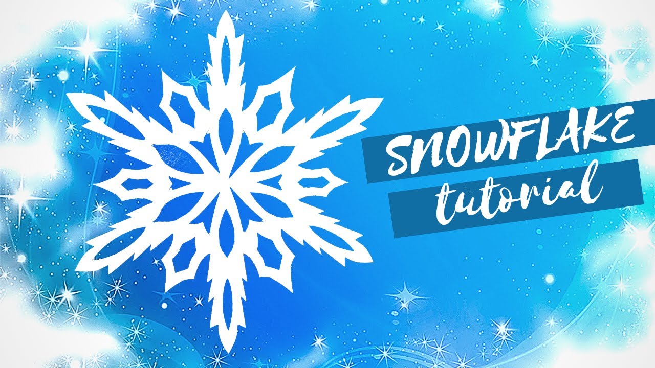 Paper snowflake tutorial. How to make a 6 sided snowflake. Creative diy ...