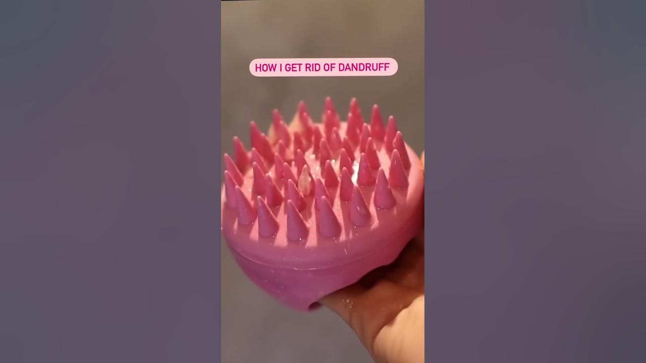 How I Get Rid Of Dandruff Using A Scalp Massage Brush Youtube