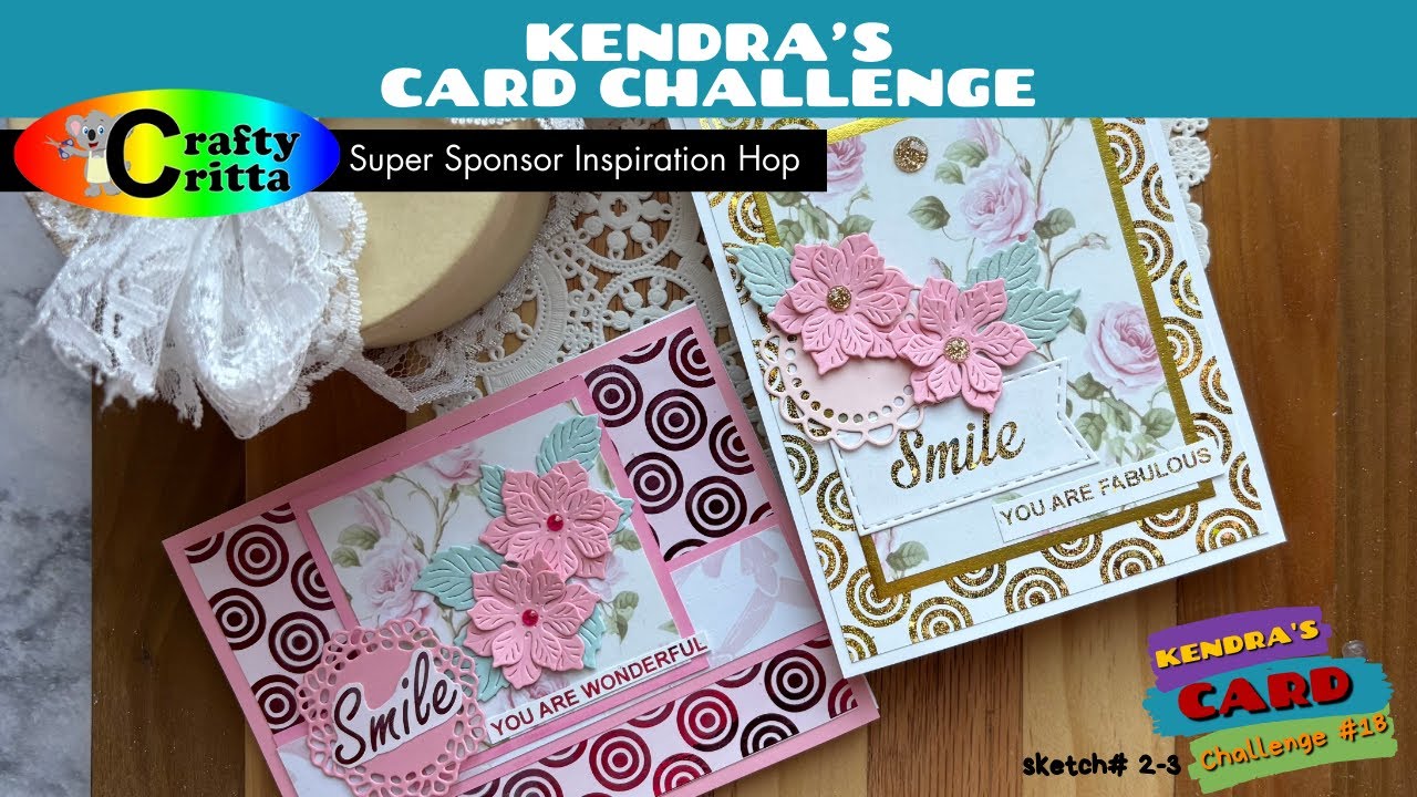 #KendrasCardChallenge18 Featuring Crafty Critta! @craftycritta - YouTube