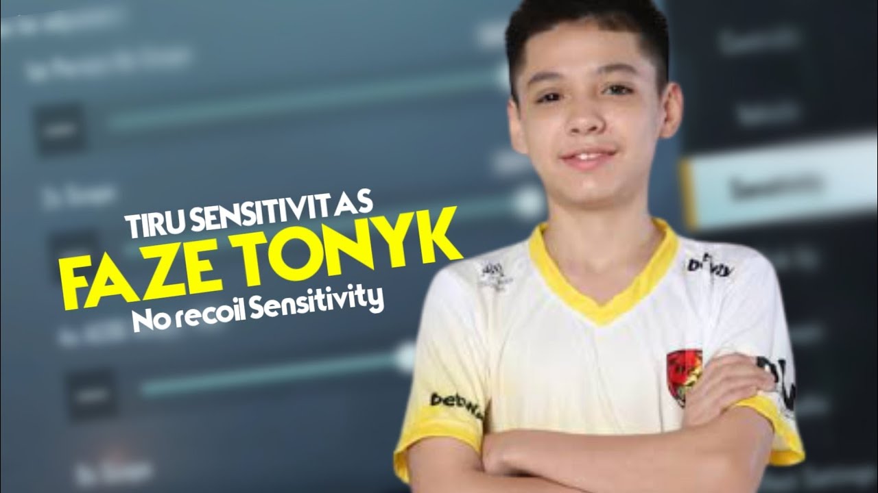 TIRU SENSITIVITAS FAZE TONYK (No Recoil) | Sensitivitas Terbaik PUBG ...