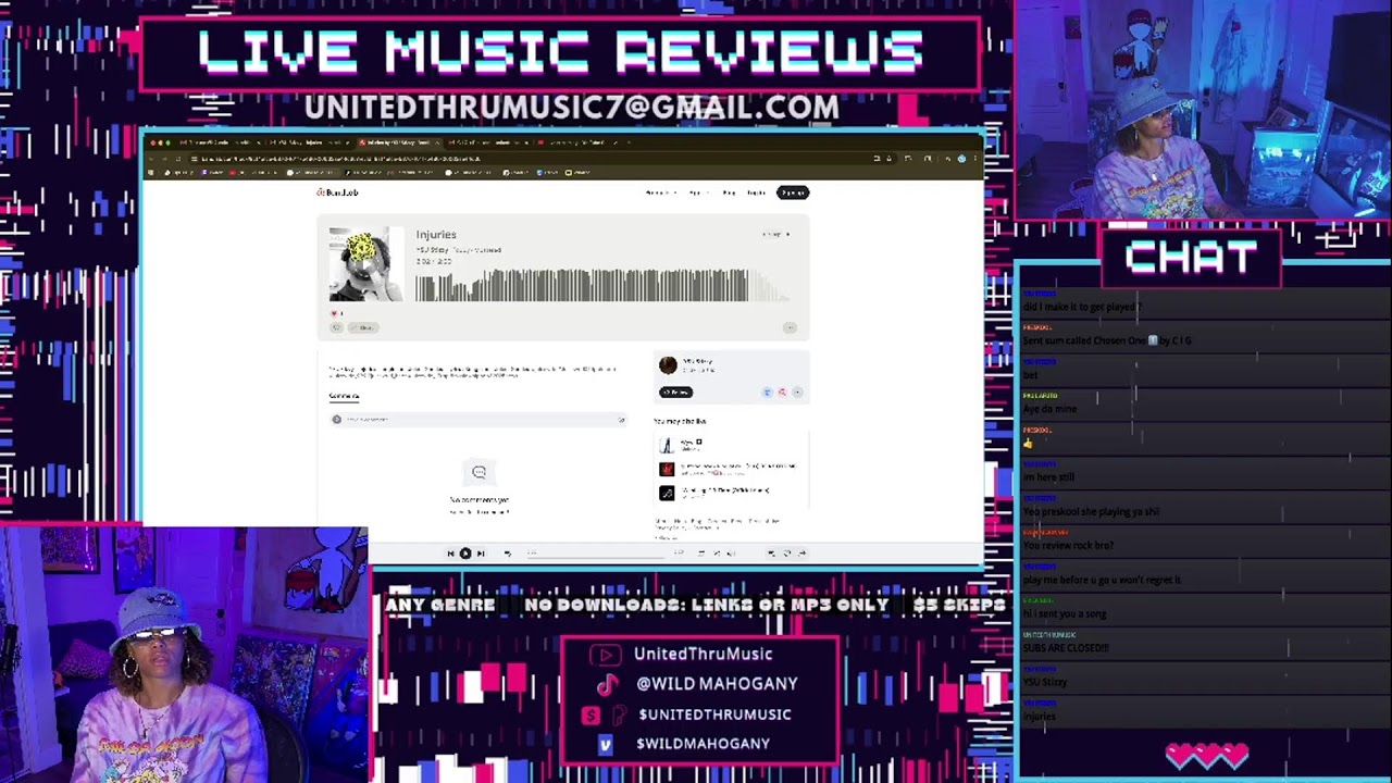 REVIEWING YOUR MUSIC LIVE! (SUBMIT TO EMAIL) - AUGUST 19, 2025 - YouTube