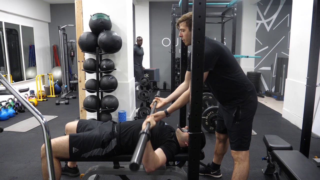 Barbell Bench Press Assisted - YouTube