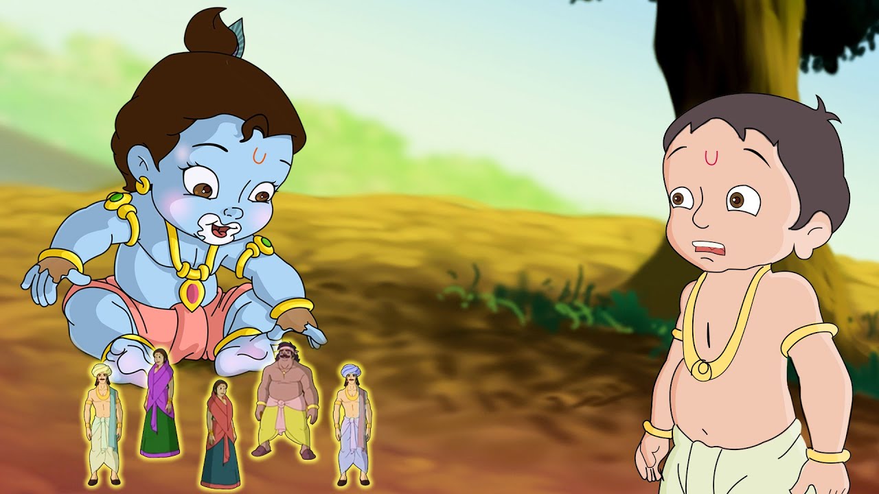 Krishna Leela in Gokul | Cartoons for Kids in Hindi | Fun Kids Videos ...