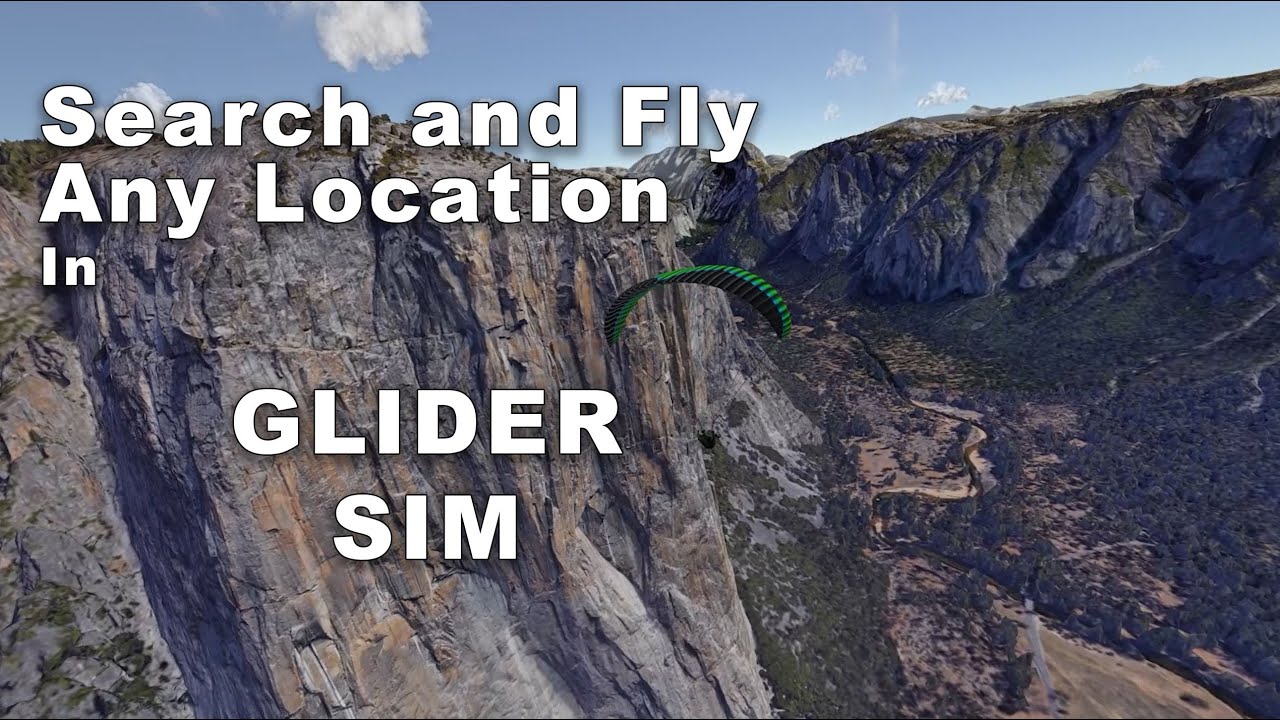 How to Search and Fly any location or place in Glider Sim - YouTube