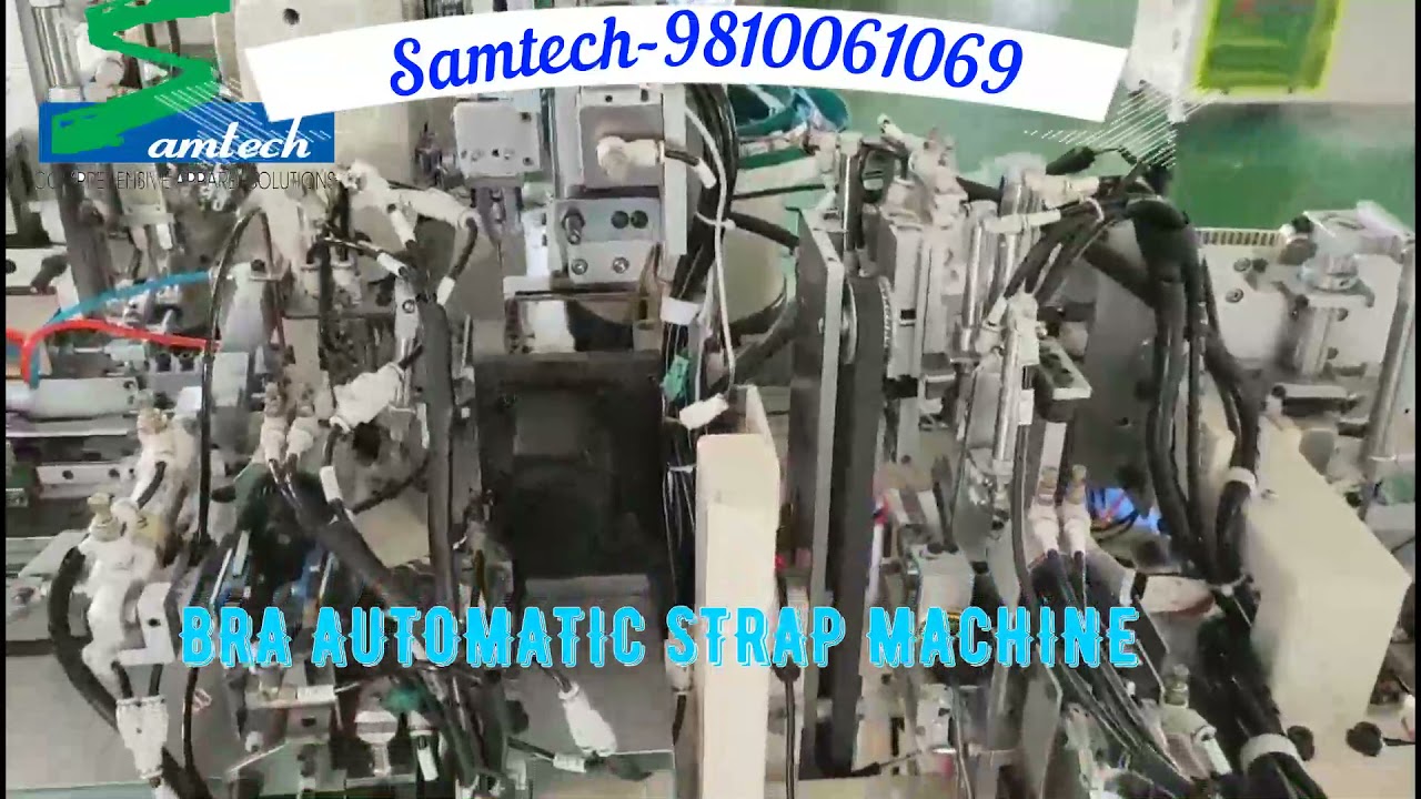 BRA AUTOMATIC STRAP MACHINE - YouTube