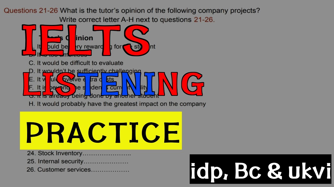 IELTS| Listening Practice test 2023 with answers | UKVI and IDP | # ...