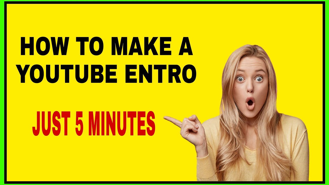 How to make a Youtube Entro Video just 5 minutes/SHIKHBO AMI/Munjurul ...