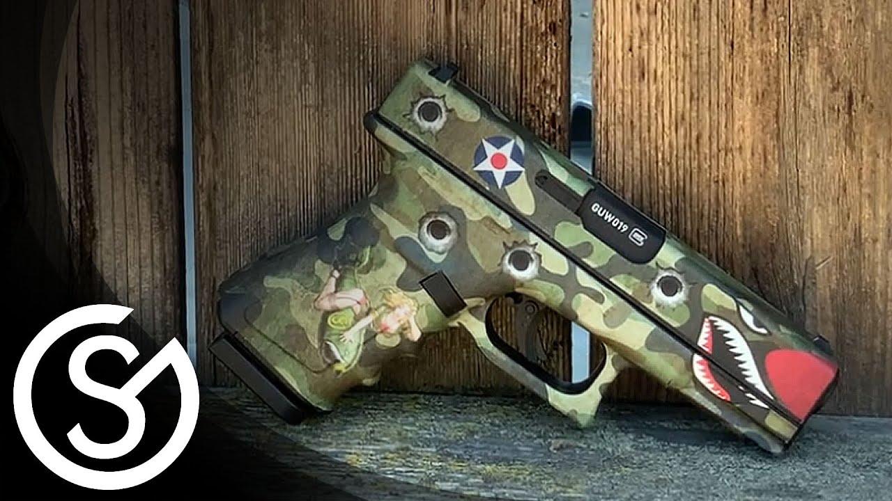 GunSkins Pistol Skin for Glock 19 Install Tutorial DIY 3M Vinyl Wrap ...
