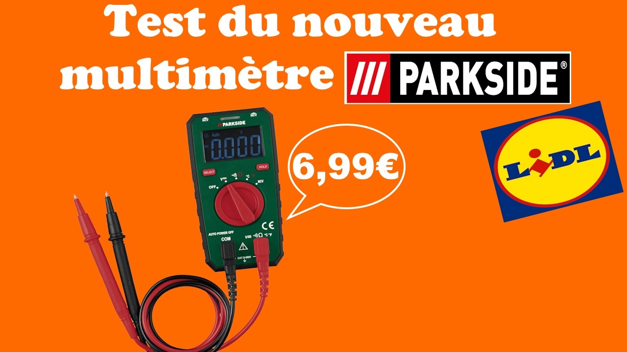 Test du nouveau Multimètre Parkside Lidl - YouTube