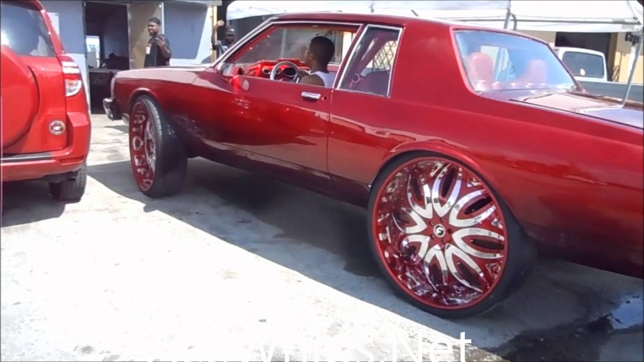AceWhips.NET- Wanky's Candy Red 2DR Chevy Box on 30" Giadorno Forgiatos ...