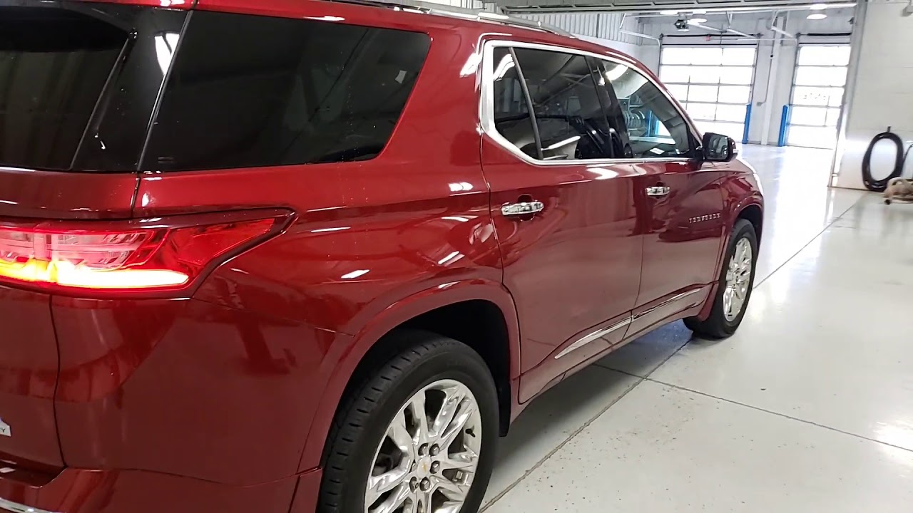 2018 chevy Traverse High country AWD Red - YouTube
