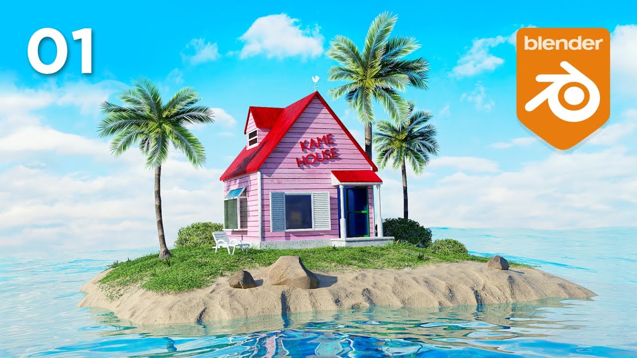 Tutorial - Casa do Kame realista no Blender 3D | Aula 01 - YouTube