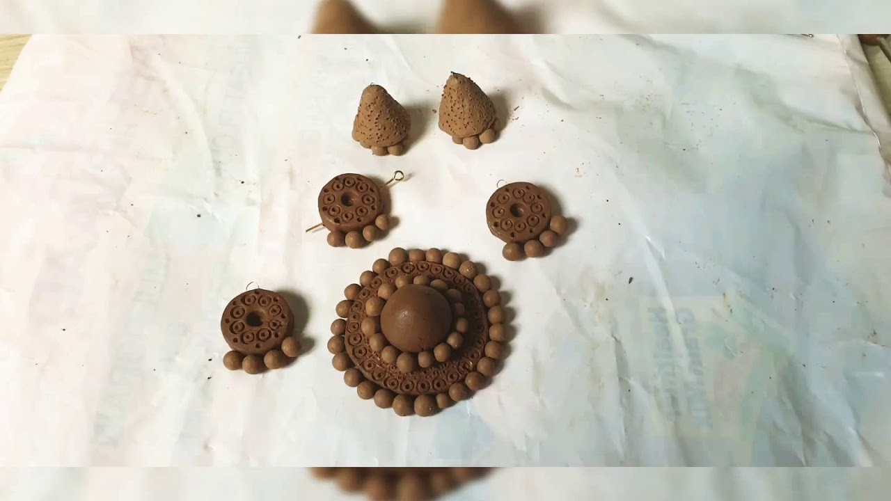 My first trial on terracotta jewellery making | Terracotta jewellery ...