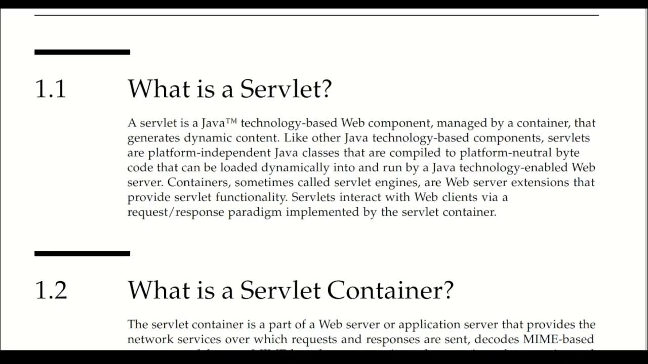 1.6.1 Creating a servlet (Part I) - YouTube