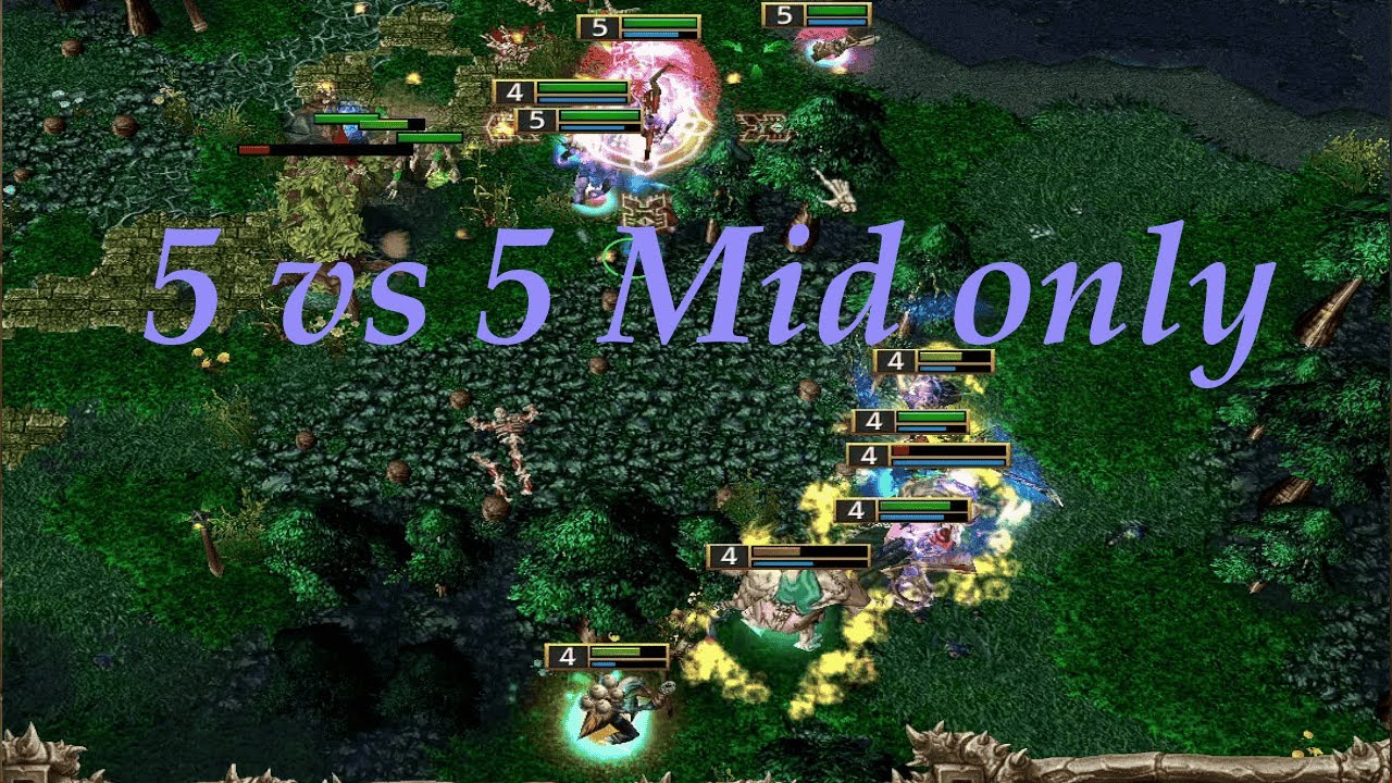 All pick - duplicate hero - Only mid, fun game [Dota v6.89j] 🟦 - YouTube