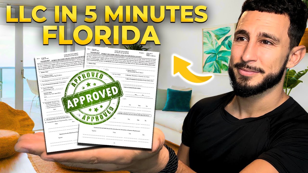 How To Open An LLC In Florida In Just 5 Minutes! - YouTube