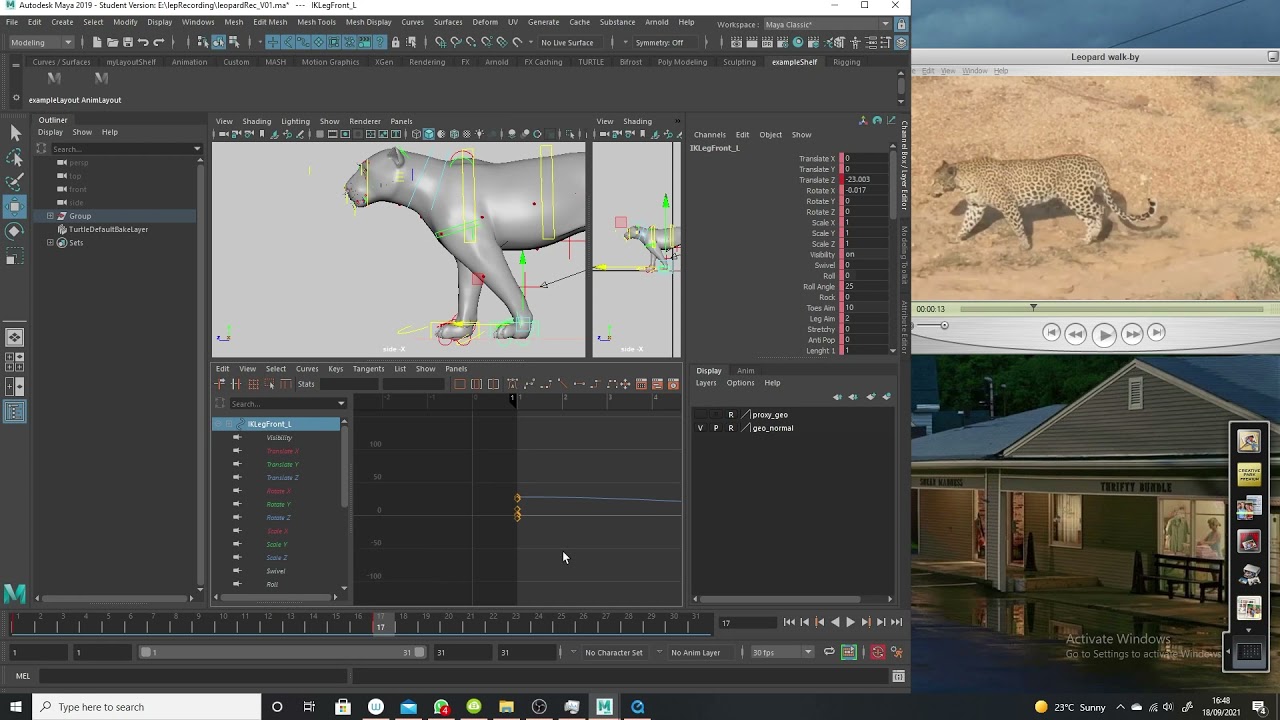 Quadruped Walk Cycle Part 1 - YouTube