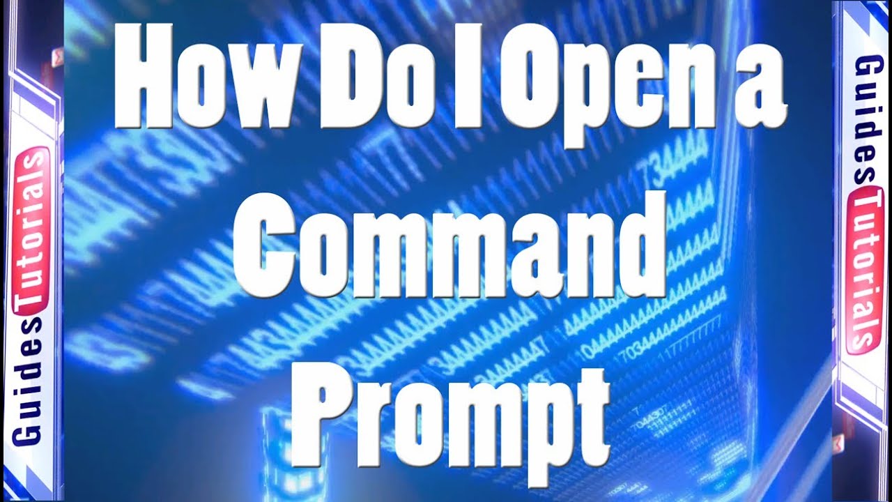 How Do I Open a Command Prompt - YouTube