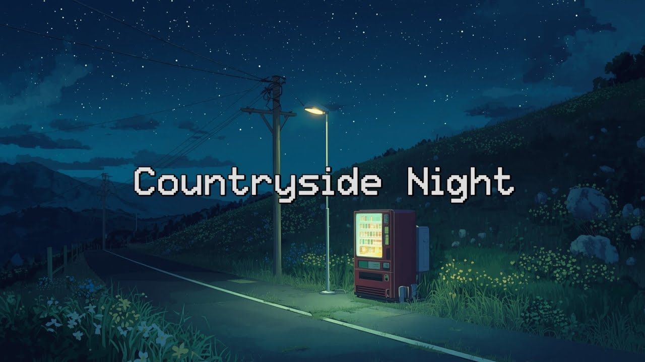 Japanese Countryside Night 🌲🧃 | Nostalgic Lofi Beats — Soft Rain ...