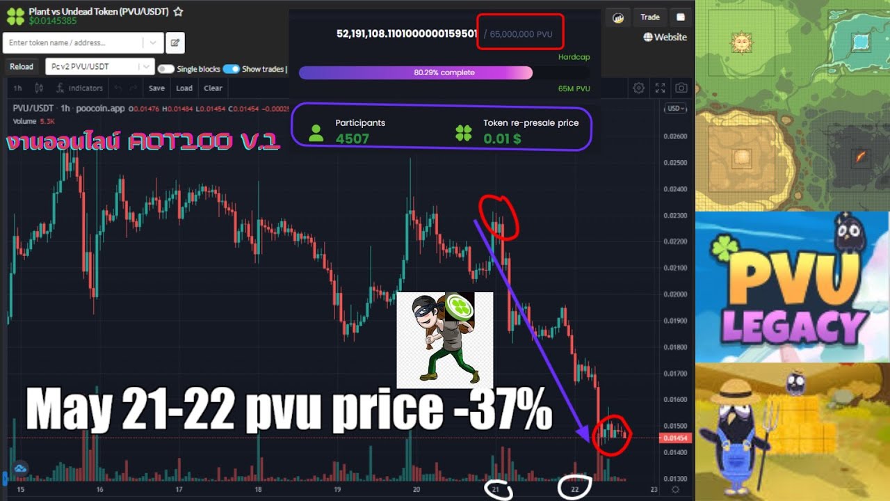 EP52 Plantvsundead PVU Legacy May 21-22 pvu price -37% - YouTube