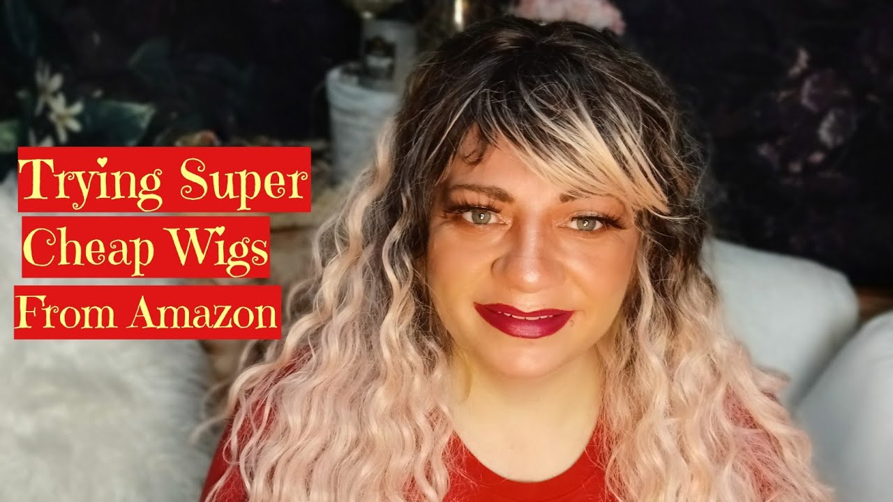 Trying Super Cheap Wigs From Amazon - YouTube