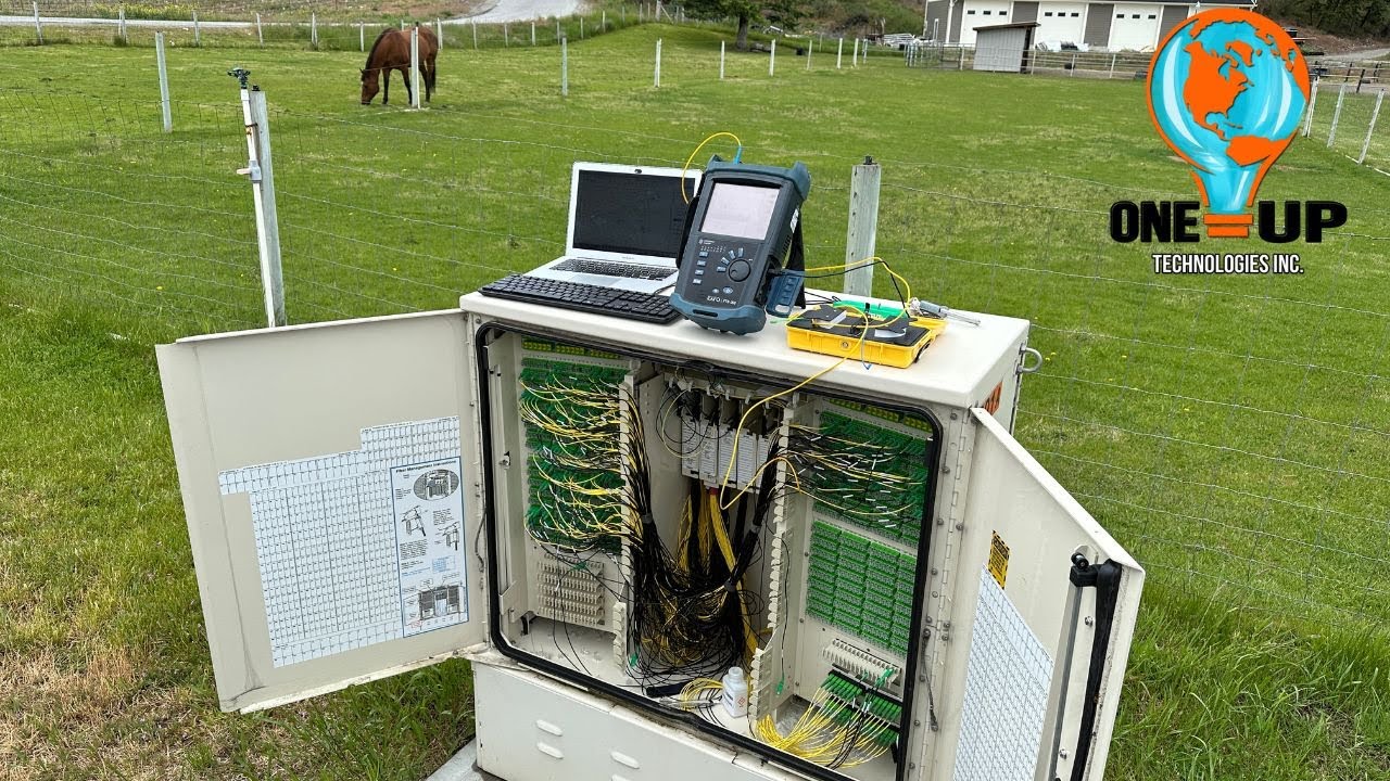 Testing fiber optics - YouTube