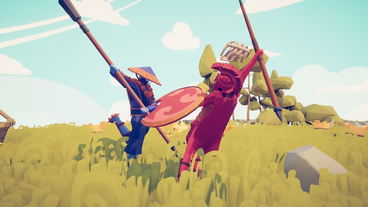 Me Sarissa & Fencer vs 3 Warriors - Totaly Accurate Battle Simulator ...