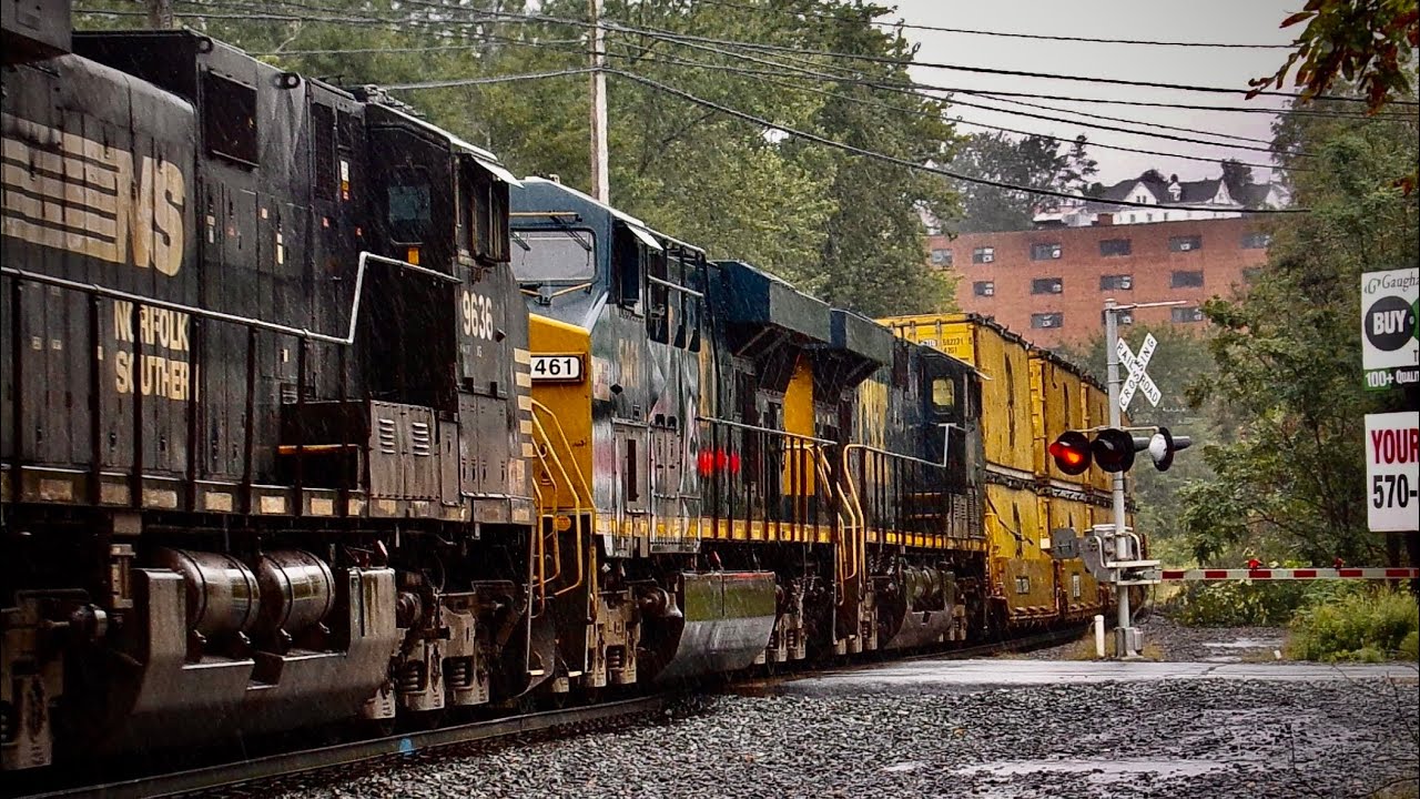 NS 11z with two CSX units, one of them being the Seaboard System ...