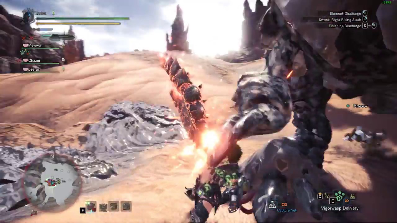 MHW - Tempered Barroth Capture (Duo feat. Chazer) HR SwitchAxe - YouTube