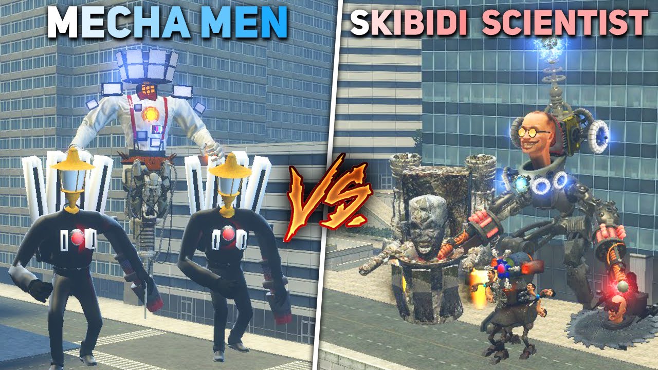 New Mecha TV man vs New Skibidi Toilet Scientist - YouTube