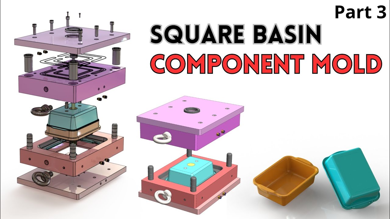 Assembly of Square Basin mold components - YouTube