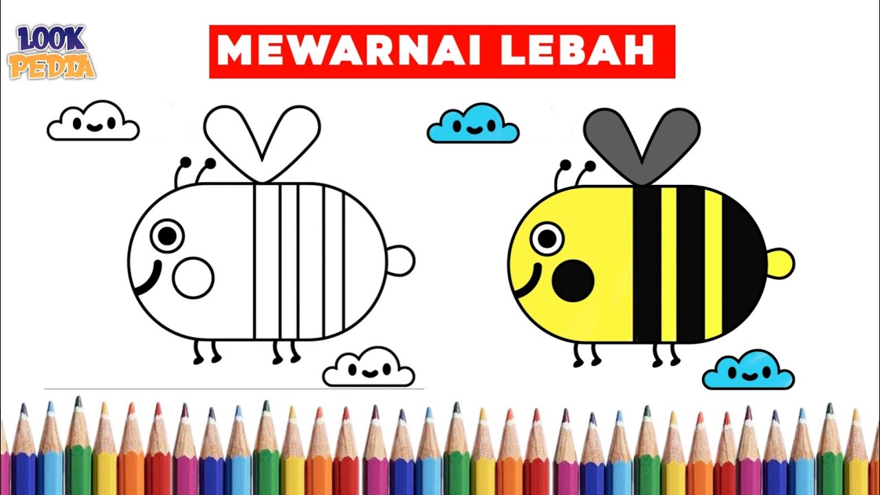 MEWARNAI GAMBAR LEBAH | LOOKPEDIA - YouTube