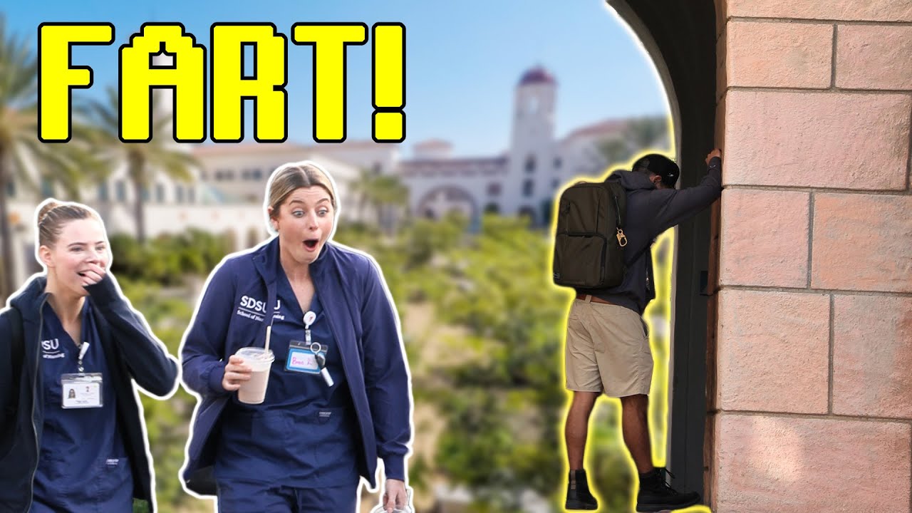 Loud WET Fart Prank on CAMPUS! - YouTube