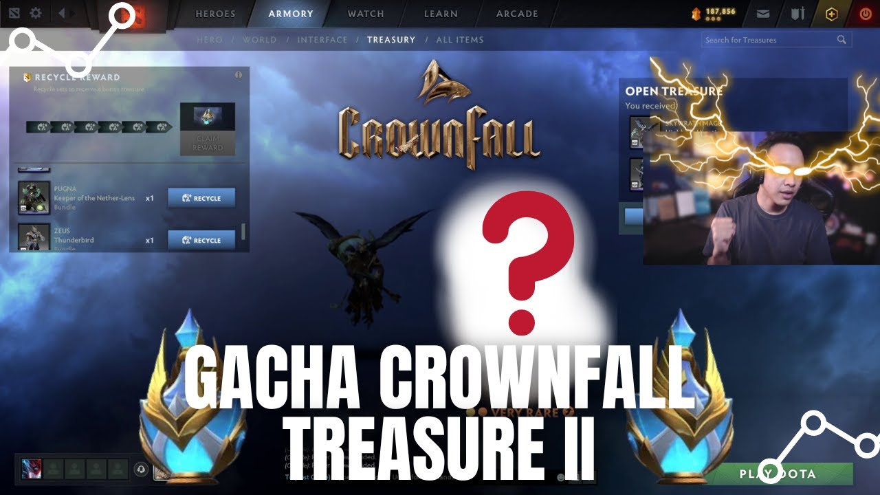 SET TERBAIK DROW RANGER! - GACHA OPENING TREASURE CROWNFALL TREASURE II DOTA 2 - YouTube