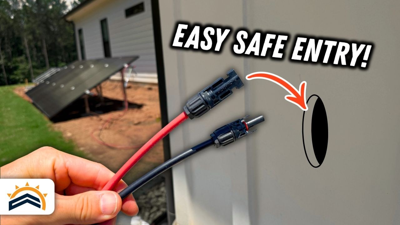 How to Run Solar Cables Inside Your Home Safely - YouTube