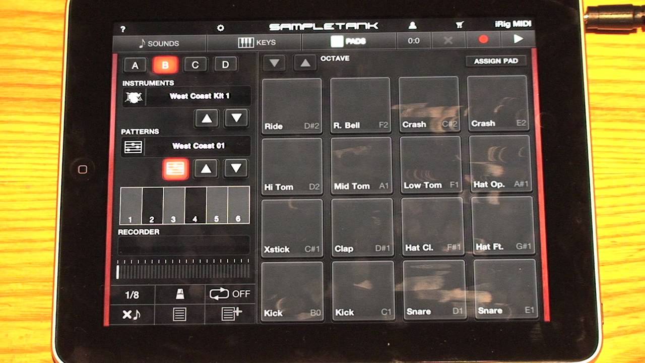 SampleTank 1.1 Tutorial PART 2 - KEYS, PADS, Recorder - YouTube