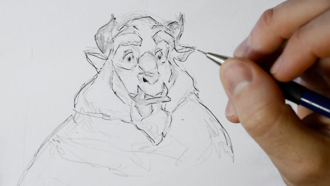 HOW TO DRAW BEAST FROM "BEAUTY AND THE BEAST" - YouTube