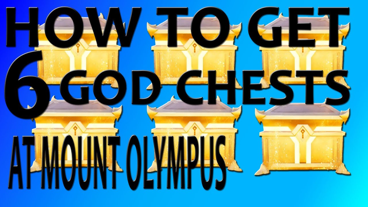 How to Get 6 God Chests at Mount Olympus in Fortnite! - YouTube
