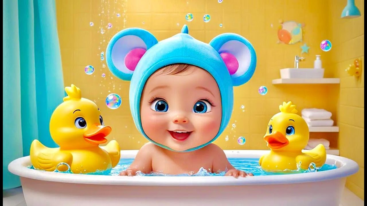 Bath Time Song | Fun and Educational Song for Kids | Nursery Rhymes ...