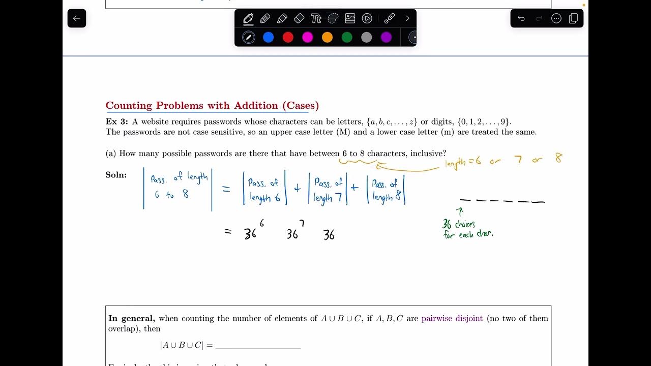 6.1.2 Counting Problems with Addition (Cases) - Discrete Math - YouTube