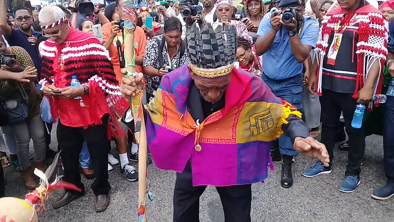 Moruga First Peoples Chief dance - YouTube