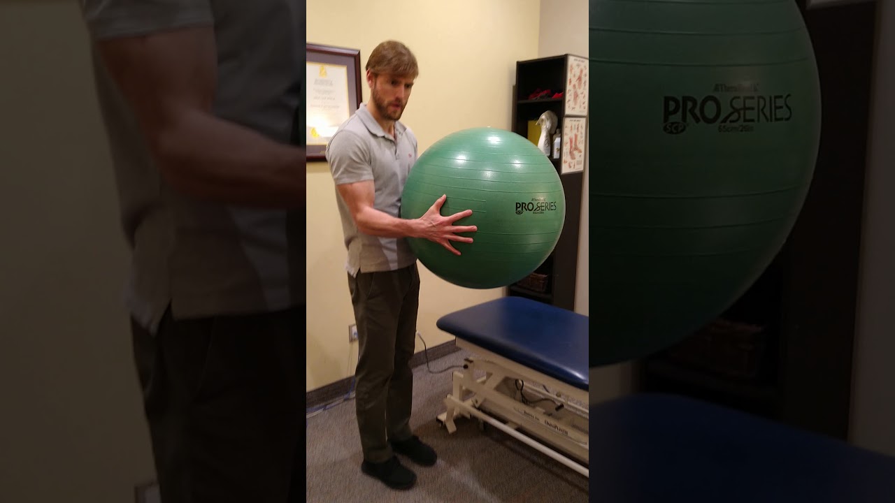 Swiss ball rotations - YouTube