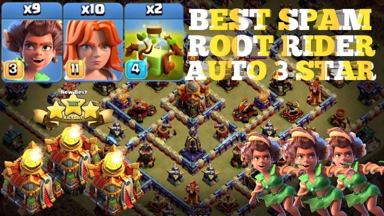 EASY 3 STAR ROOT RIDER TOWN HALL 16 Attack Strategy | Clash of Clans - YouTube
