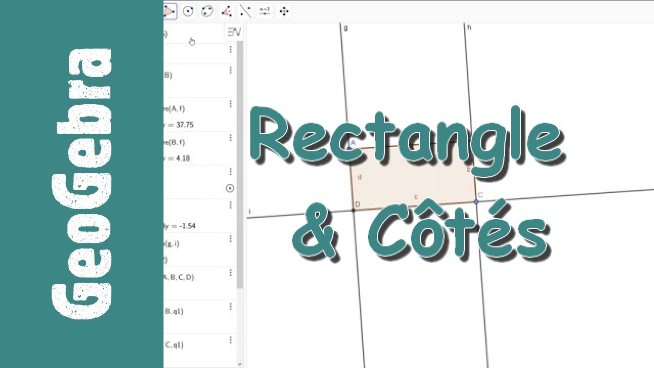 Construire un rectangle | GeoGebra - 6ème - YouTube