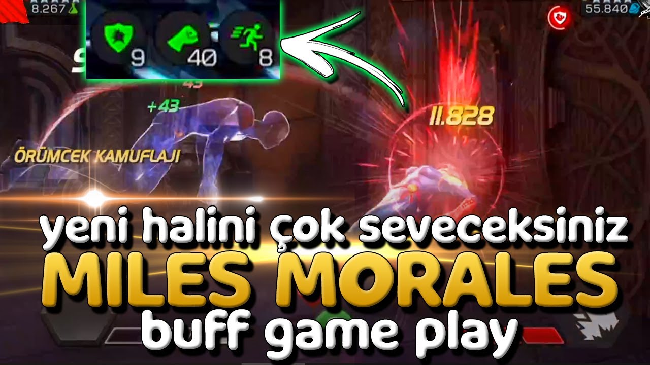 MCOC MILES MORALES BUFF GAME PLAY - MCOC MILES MORALES - YouTube