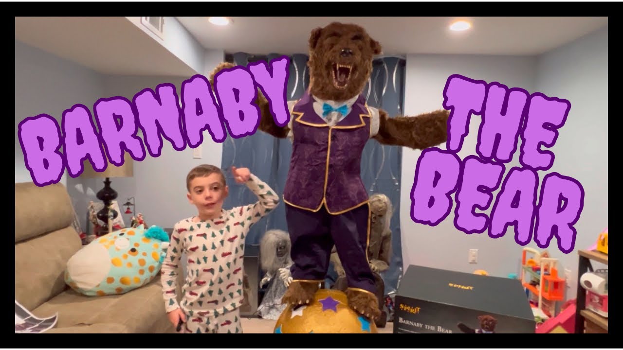 👻Spirit Halloween - Barnaby The Bear -Unboxing / Setup / Demo🐻 - YouTube